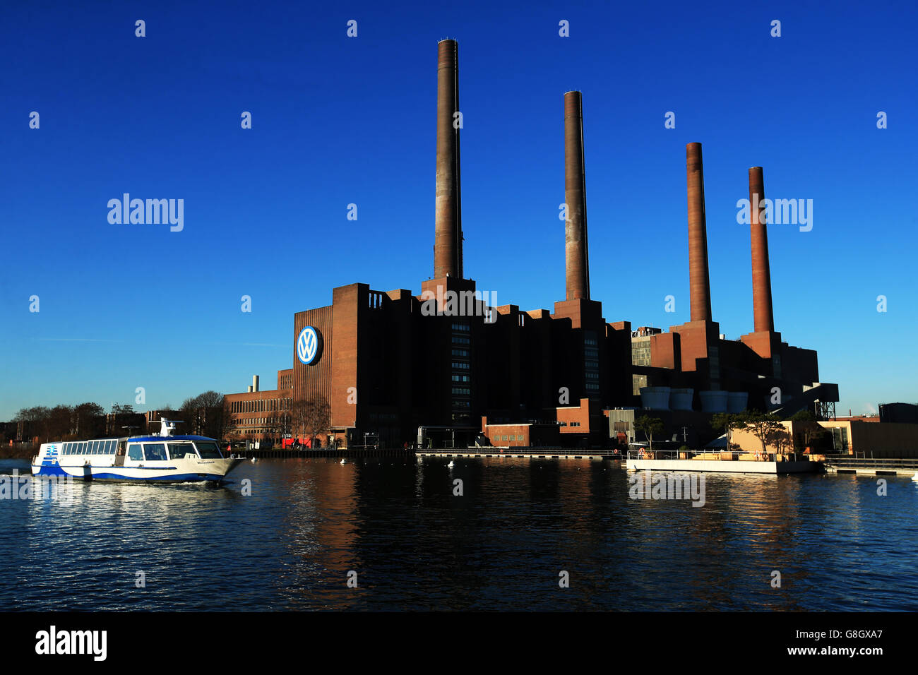Volkswagen Factory - Wolfsburg. A general view of the Volkswagen ...