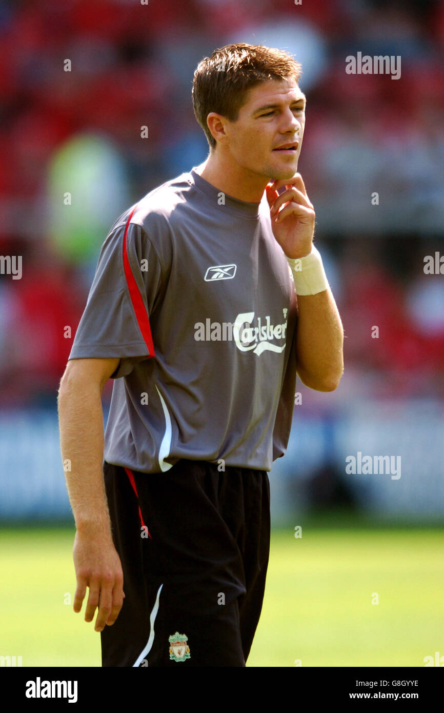 Soccer - Friendly - Wrexham v Liverpool - The Racecourse Ground Stock ...