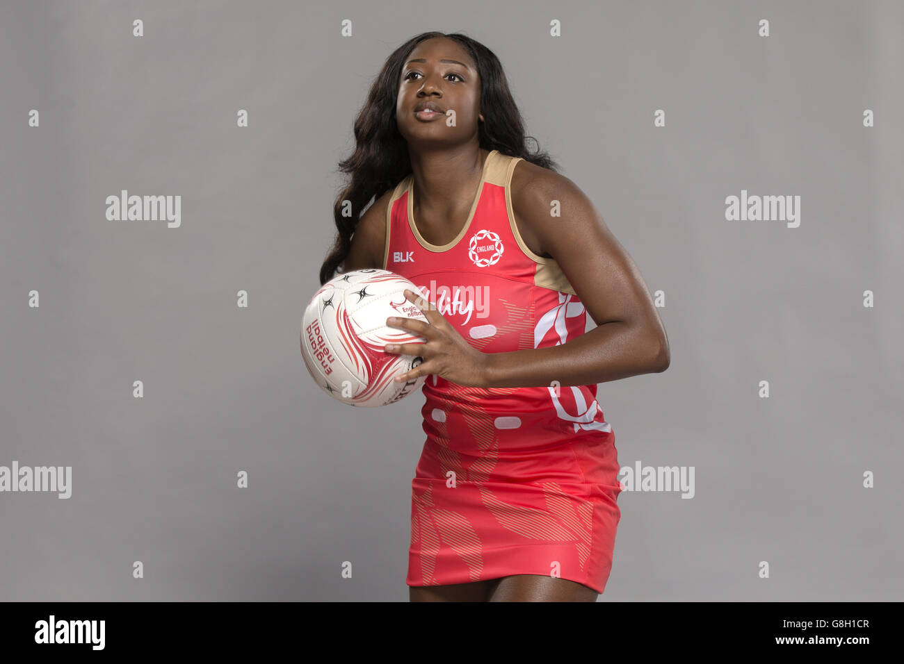 England Netball Squad Photoshoot - Loughborough University Stock Photo ...