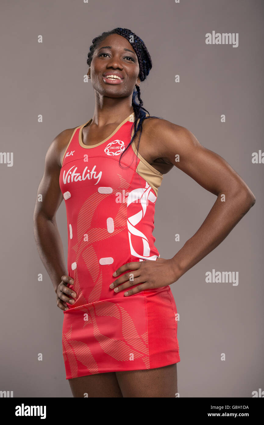 England Netball Squad Photoshoot - Loughborough University Stock Photo ...