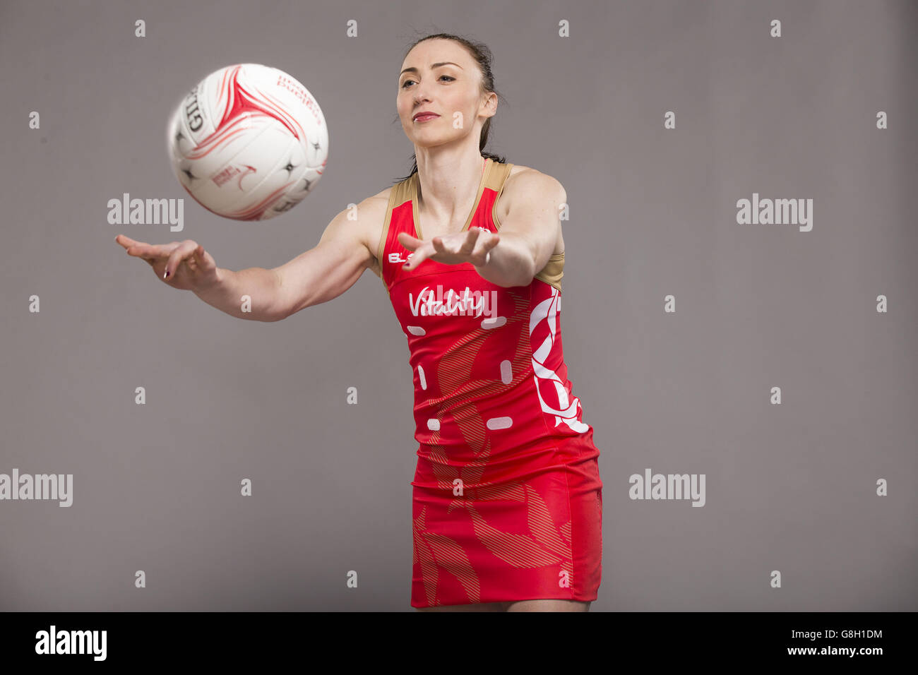 England Netball Squad Photoshoot - Loughborough University Stock Photo ...