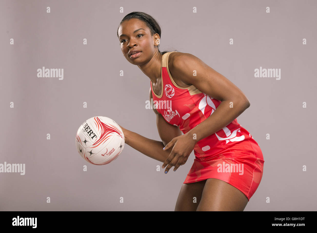 England Netball Squad Photoshoot - Loughborough University Stock Photo ...