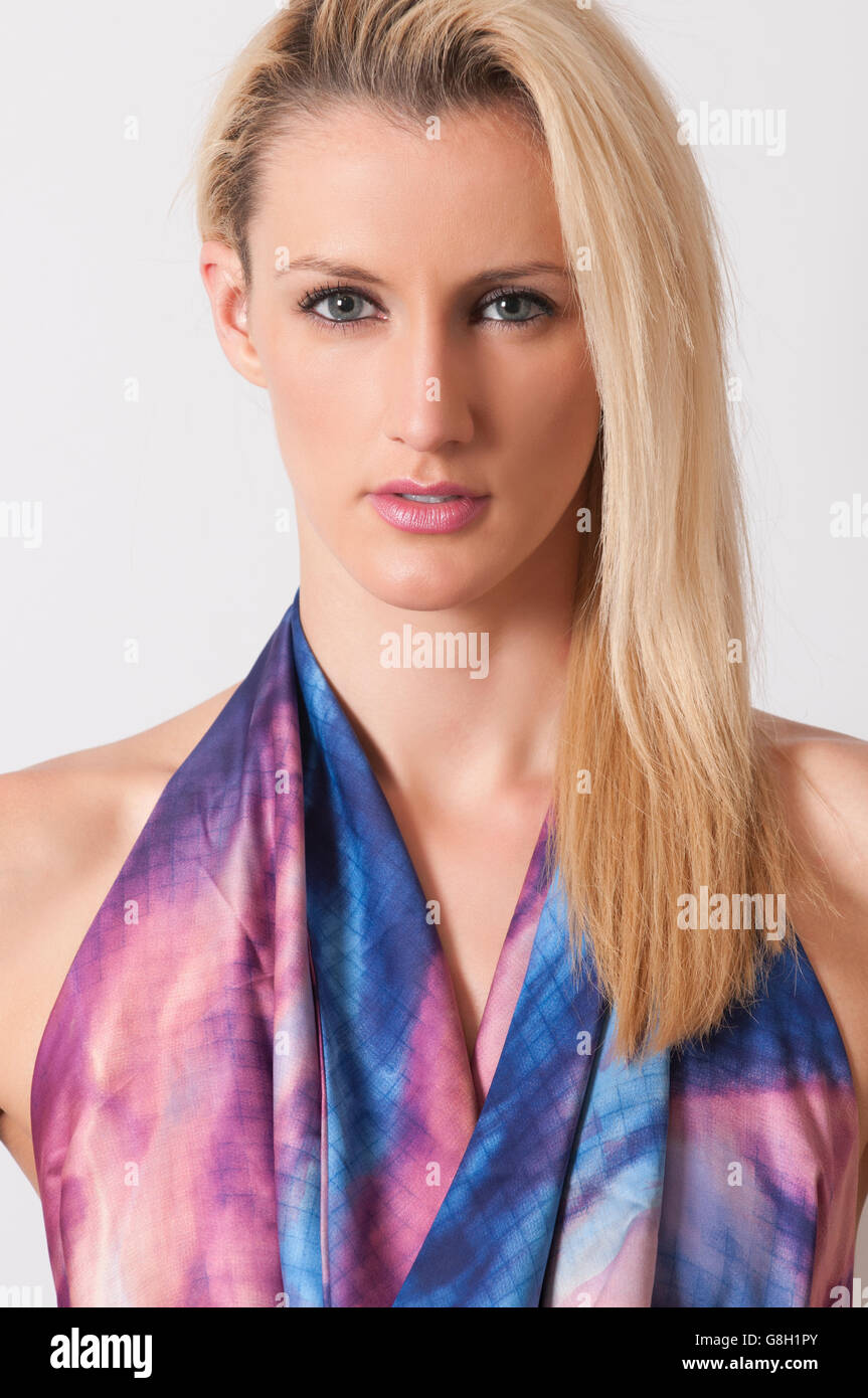 Beautiful woman staring Stock Photo - Alamy