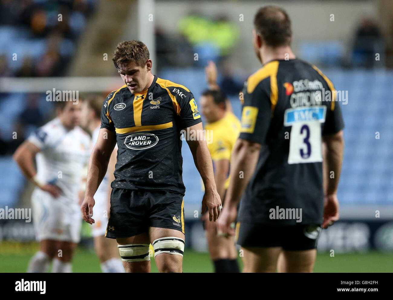 Sam jones wasps aviva premiership game ricoh arena hi-res stock ...
