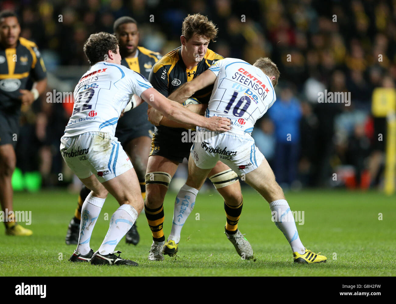 Sam jones wasps aviva premiership game ricoh arena hi-res stock ...