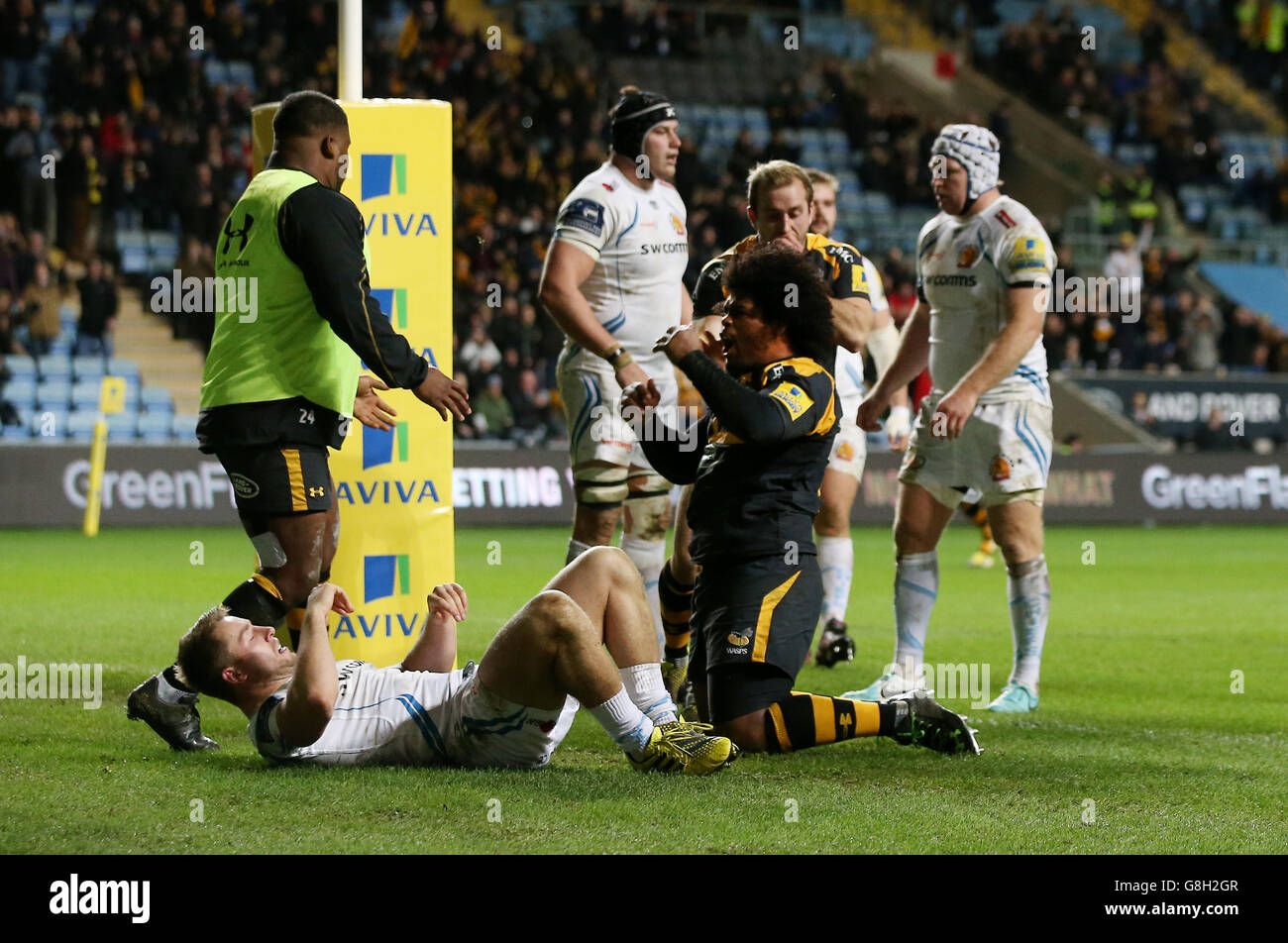 Ashley johnson wasps premiership game ricoh arena hi-res stock ...