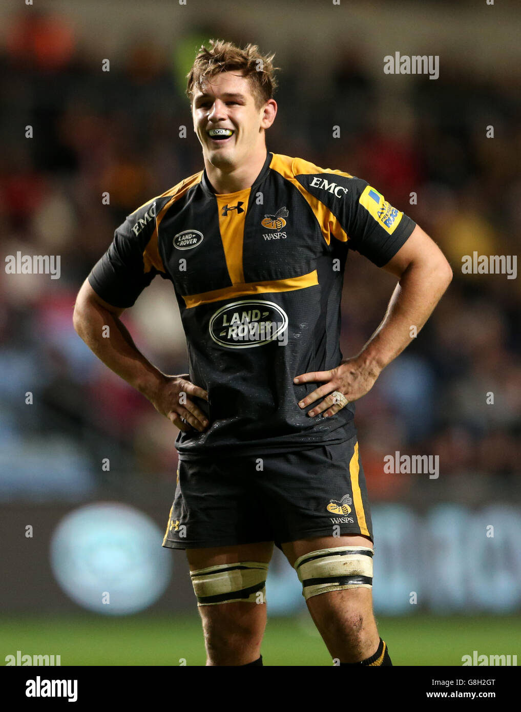 Sam jones wasps aviva premiership game ricoh arena hi-res stock ...