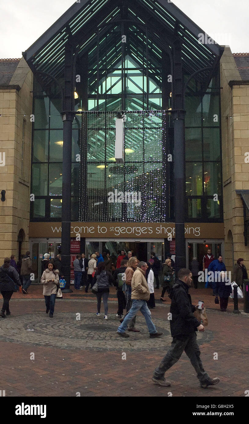 Incendiary device left in Preston Stock Photo - Alamy