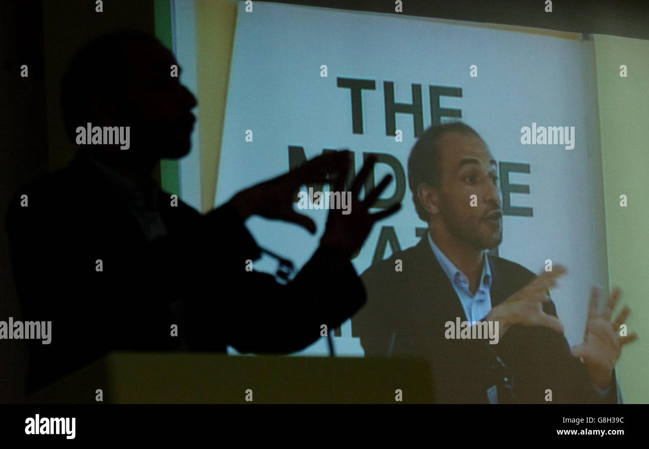 Prof Tariq Ramadan addresses the conference. The Egyptian born Muslim ...