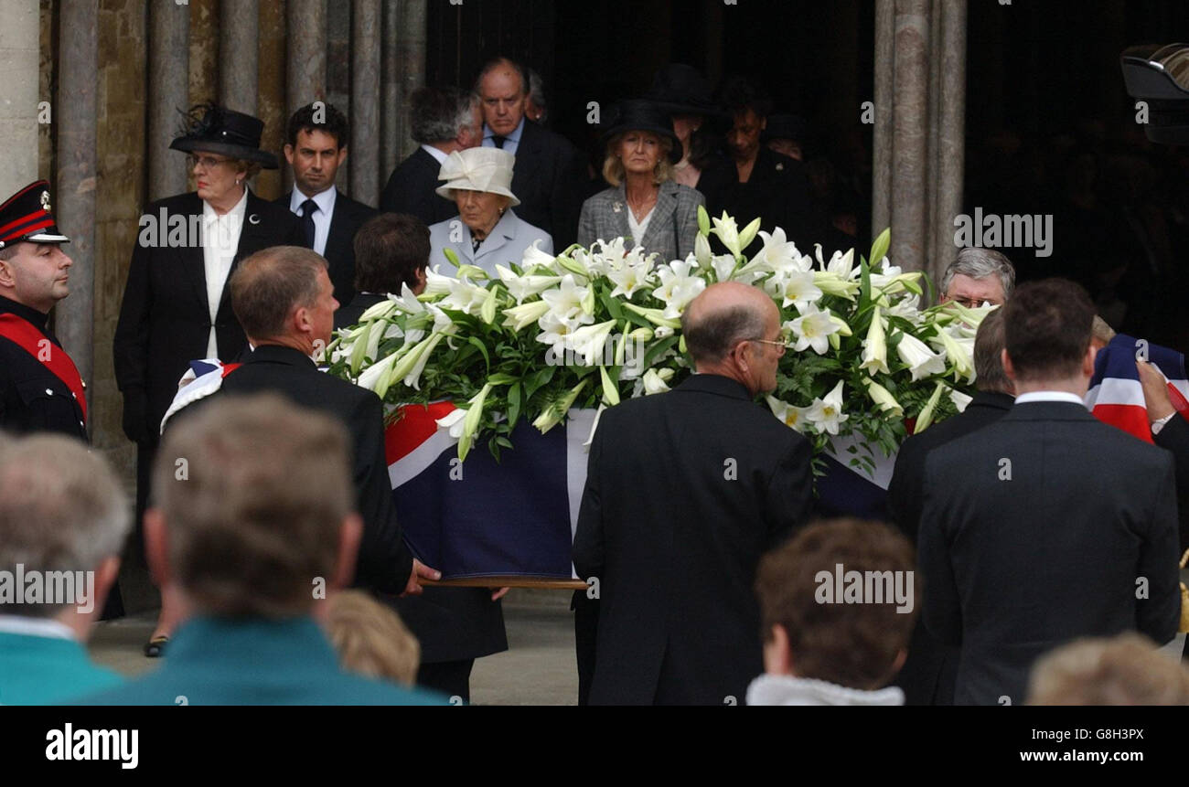 Sir Edward Heath Funeral - Salisbury Cathedral Stock Photo - Alamy