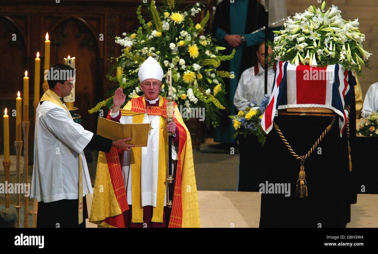 The Bishop of Salisbury the Right Revd David Stancliffe presides over ...