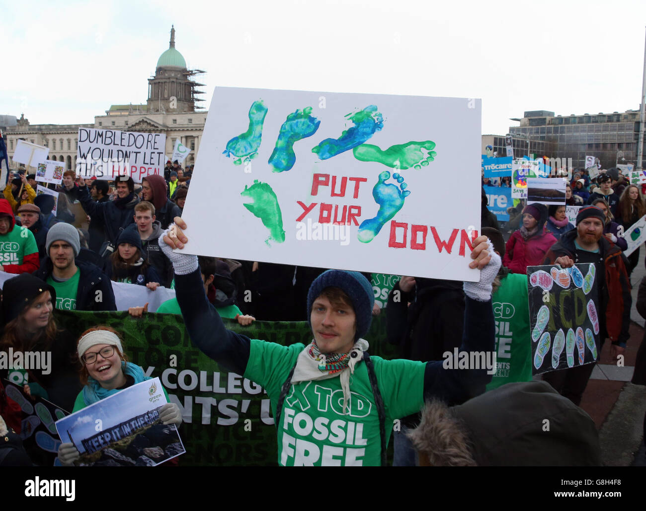 Climate March - Dublin Stock Photo - Alamy