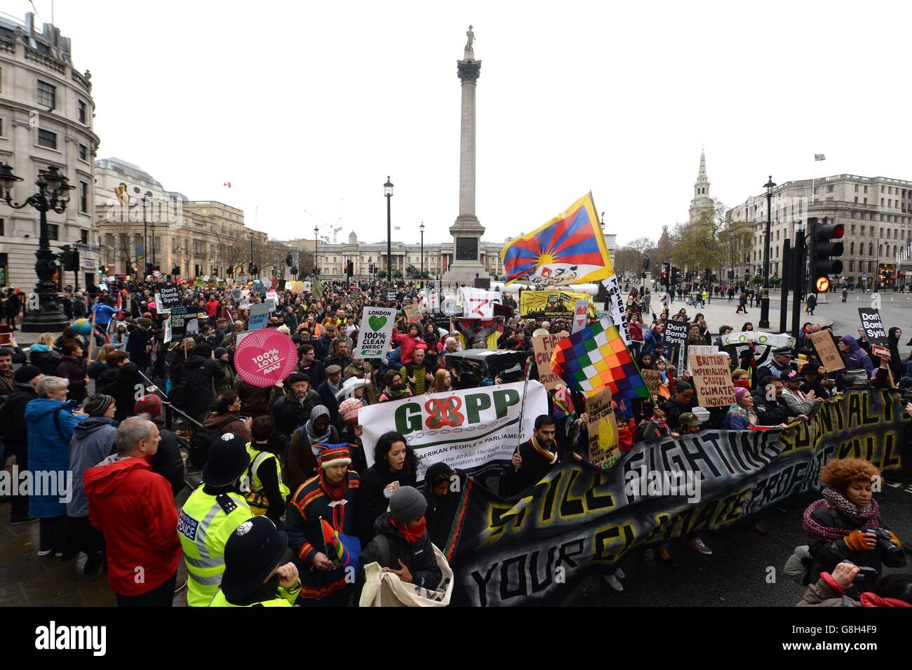 Climate March - London Stock Photo - Alamy
