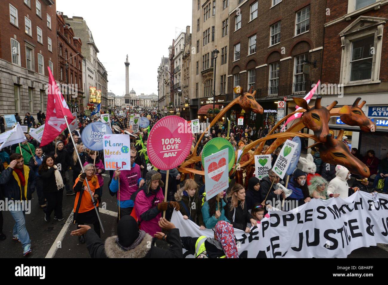 Climate March - London Stock Photo - Alamy