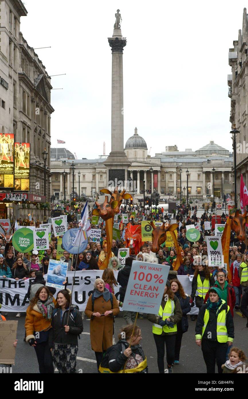 Climate March - London Stock Photo - Alamy