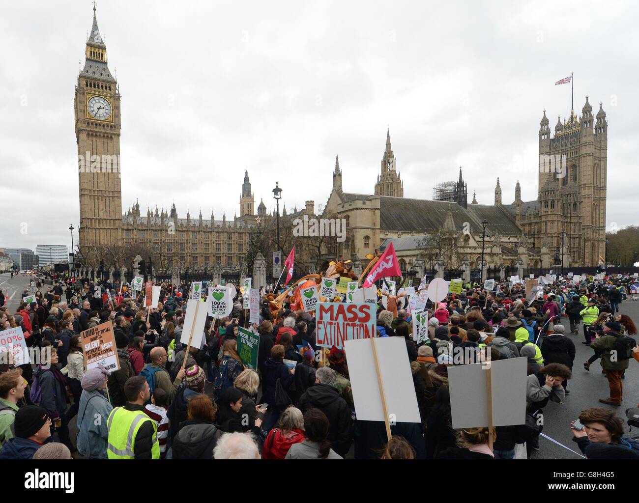 Climate March - London Stock Photo - Alamy