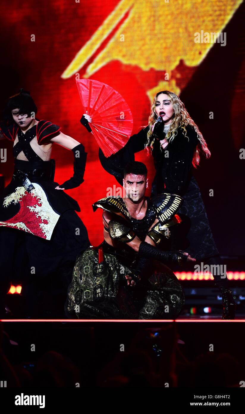 Madonna tour o2 arena hi-res stock photography and images - Alamy