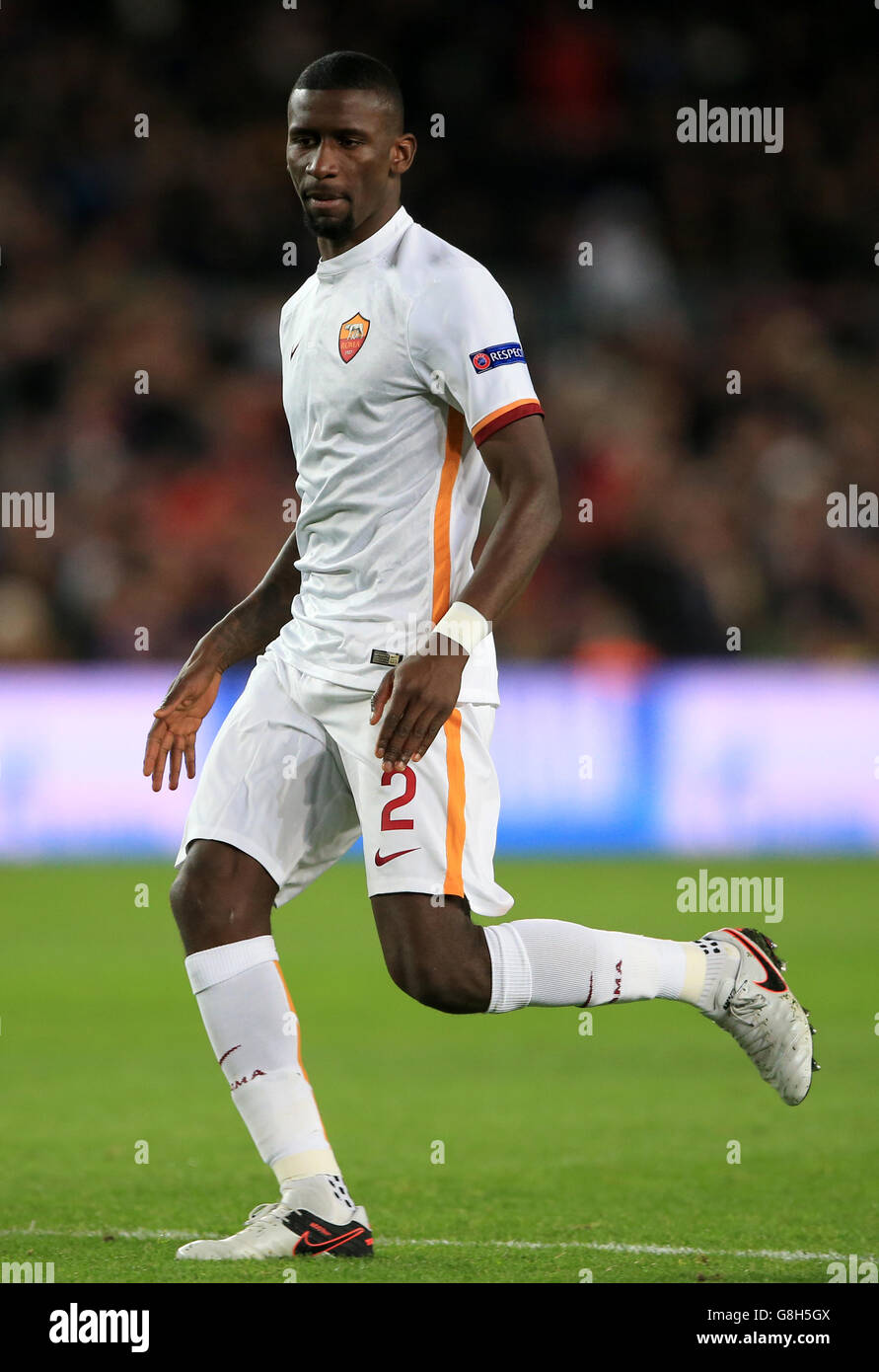 Barcelona v Roma - UEFA Champions League - Group E - Camp Nou. Roma's ...