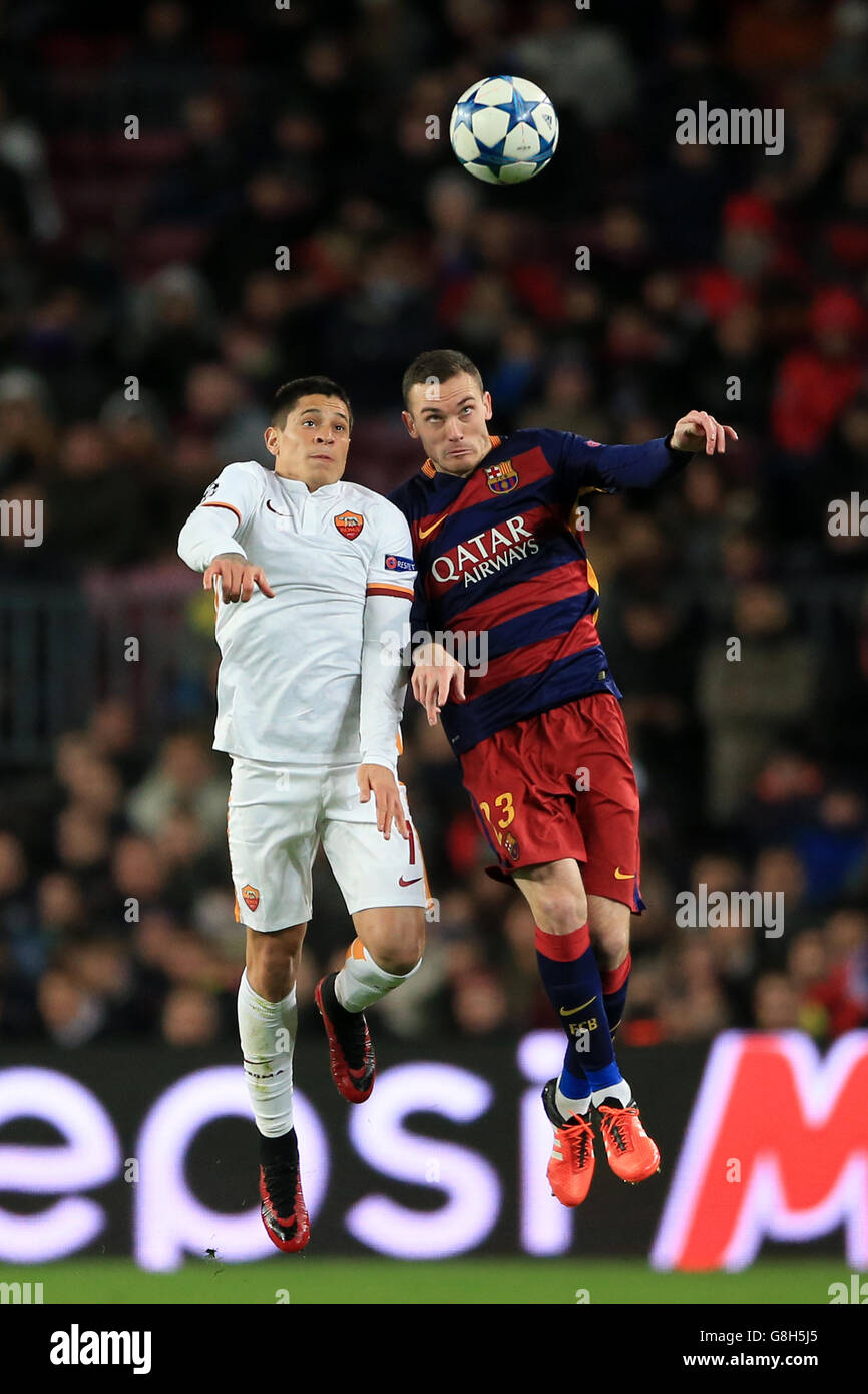 Barcelona v Roma - UEFA Champions League - Group E - Camp Nou. Roma's ...