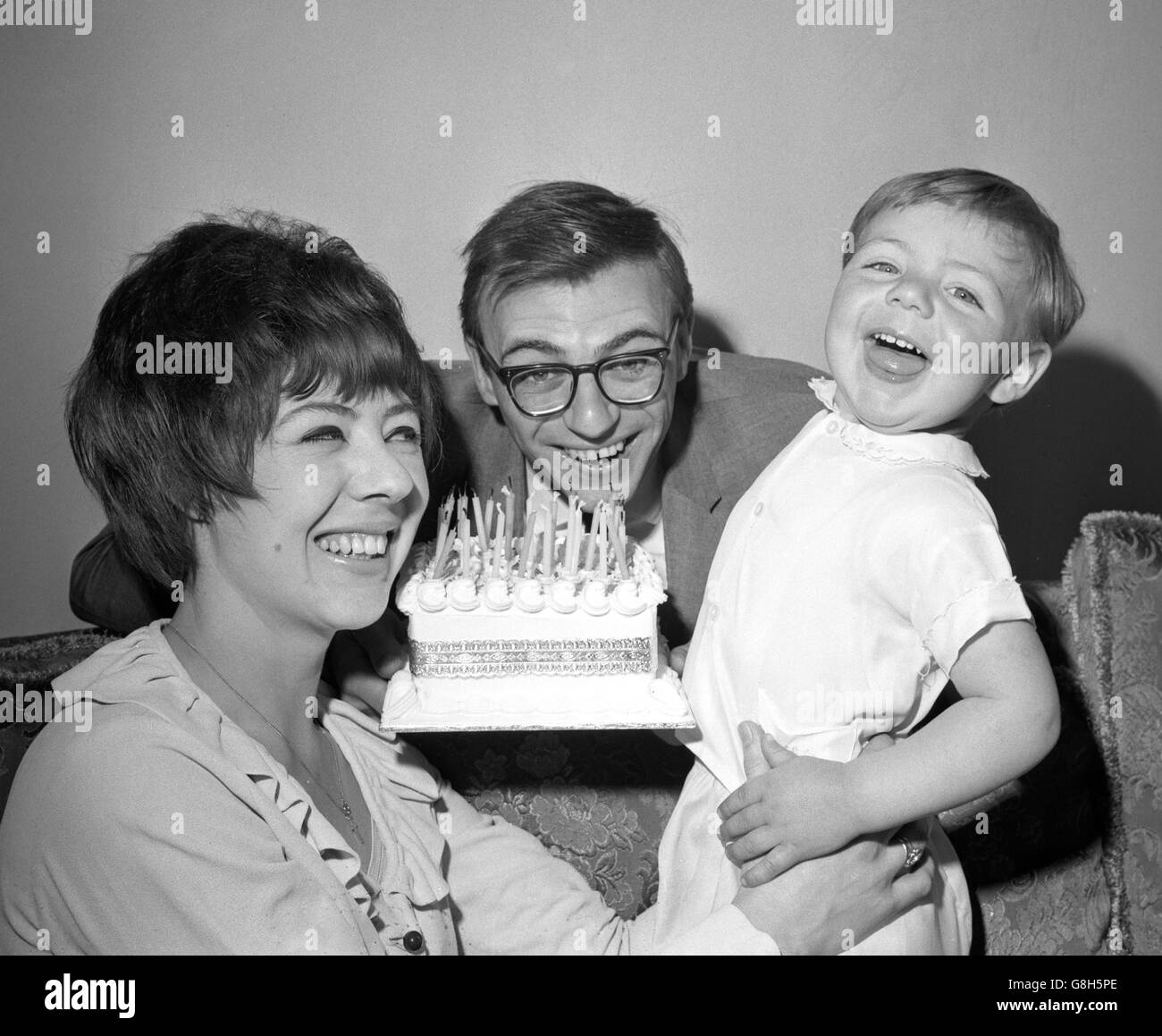 Comedian Roy Hudd celebrates his 30th birthday with his wife Ann ...