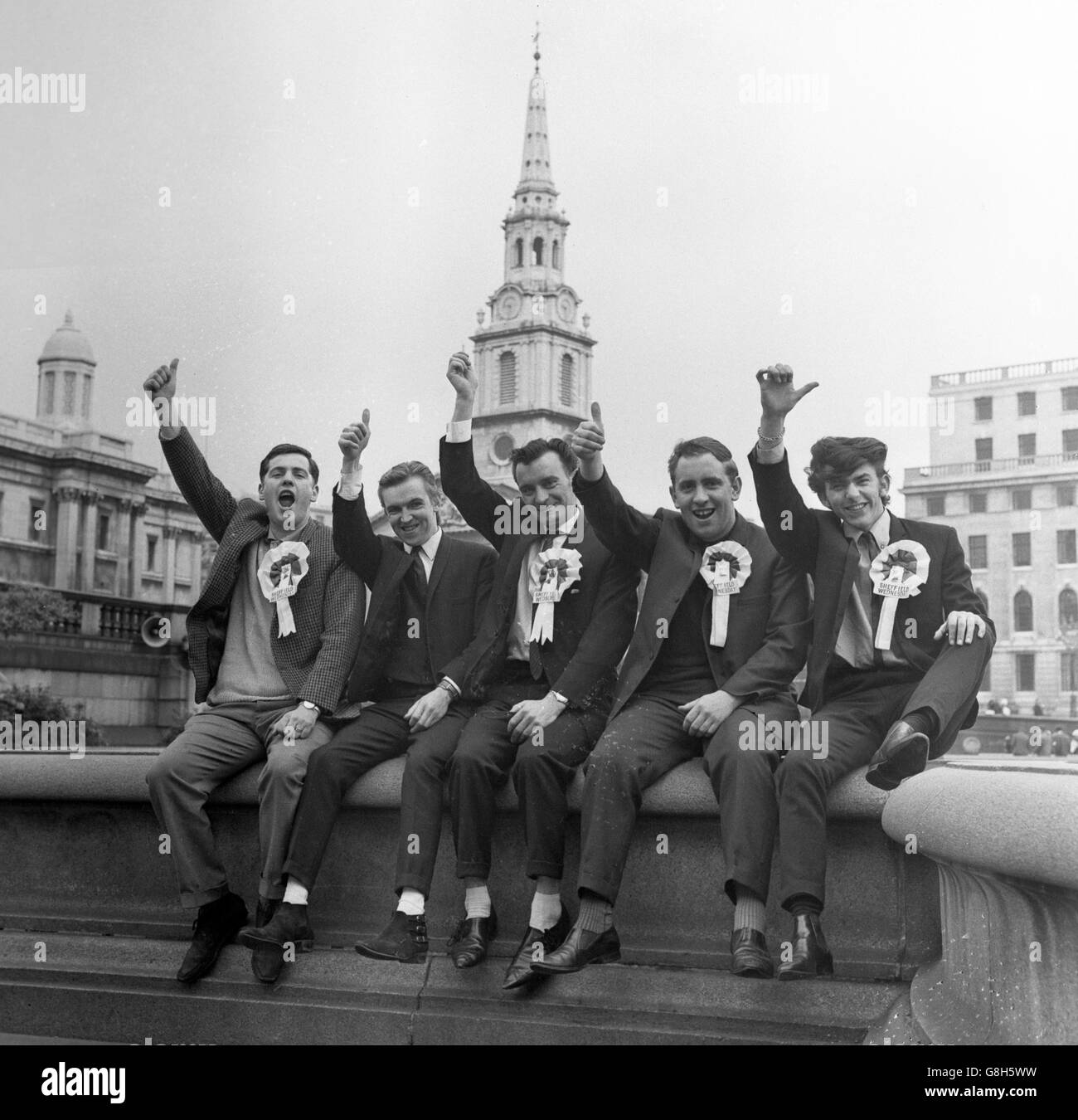 Sheffield wednesday cup final Black and White Stock Photos & Images - Alamy
