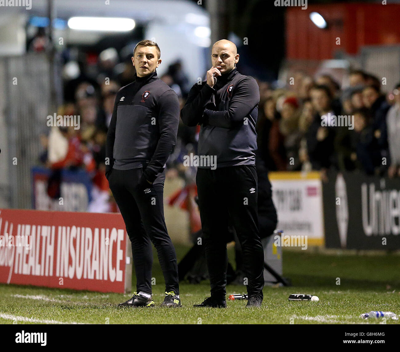 Salford citys co managers anthony johnson bernard morley hi-res stock ...