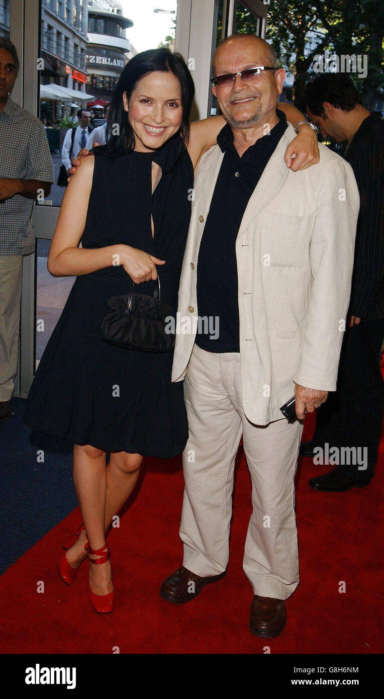 Premiere - The Bridge - Odeon West End. Andrea Corr with her father ...