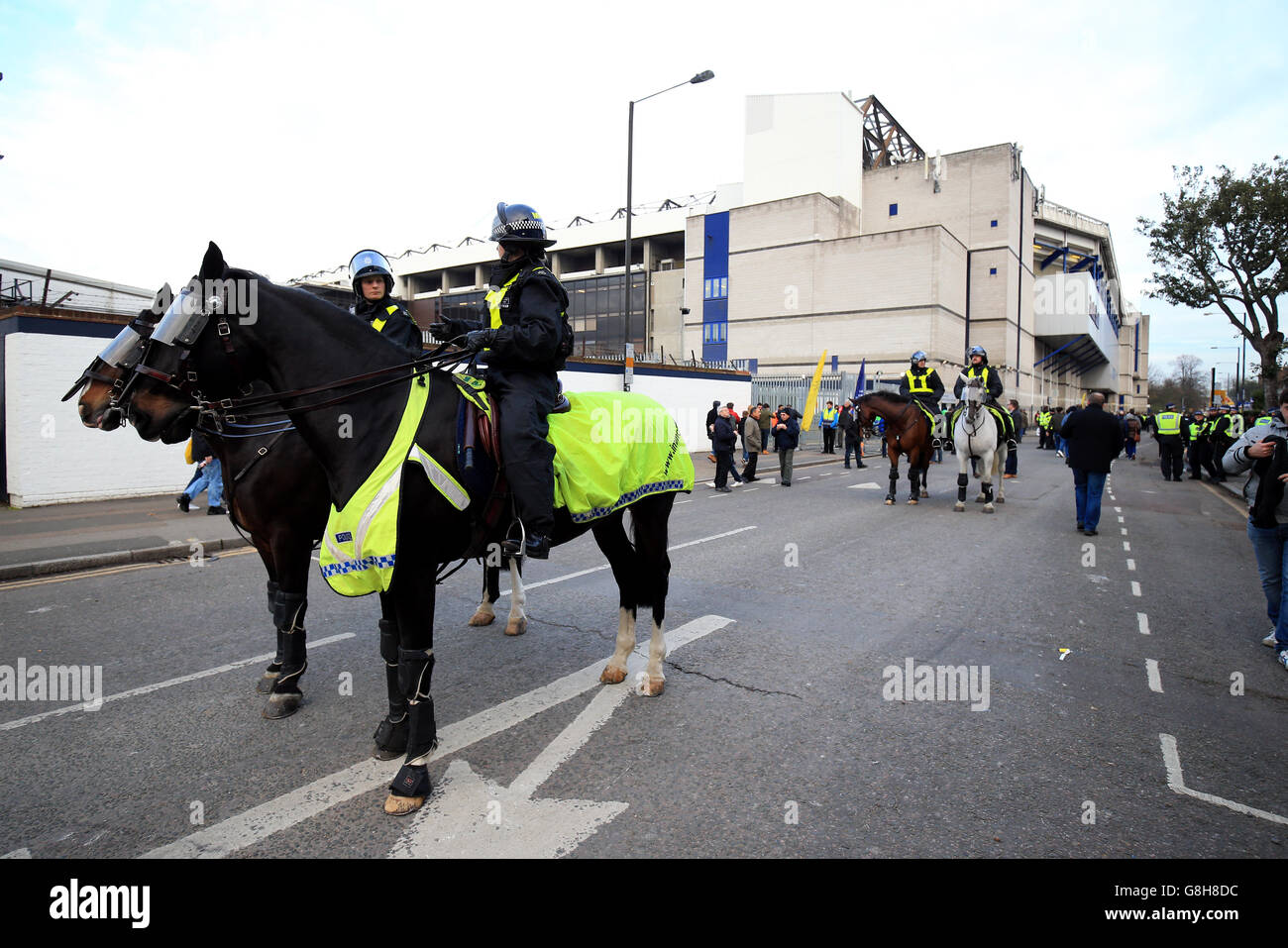 Football police horse horses mounted police spurs hi-res stock ...