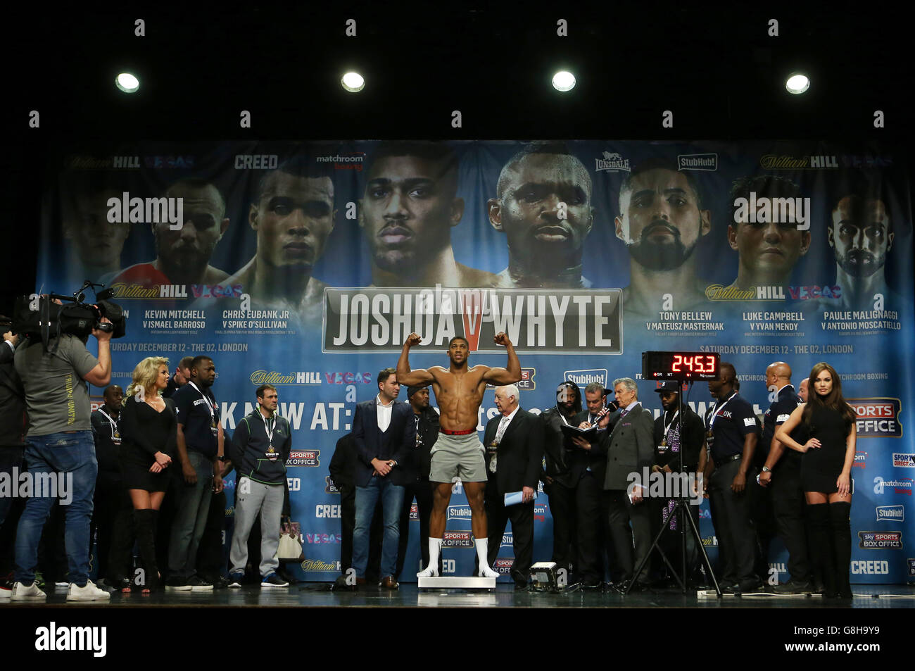 Anthony Joshua v Dillian Whyte Weigh-In - Indigo at The O2. Anthony ...