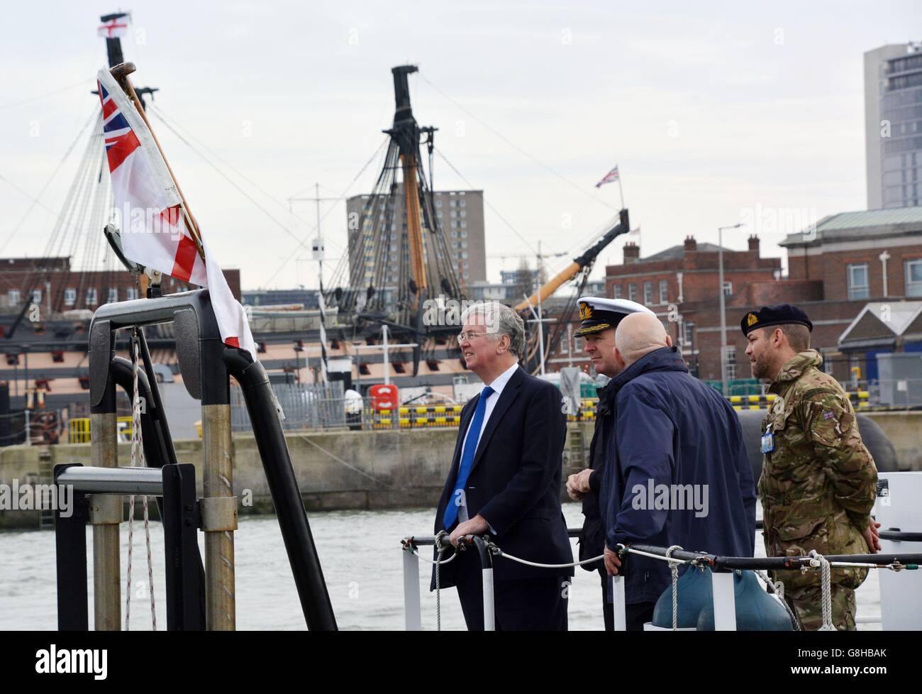 Michael Fallon visit Stock Photo - Alamy