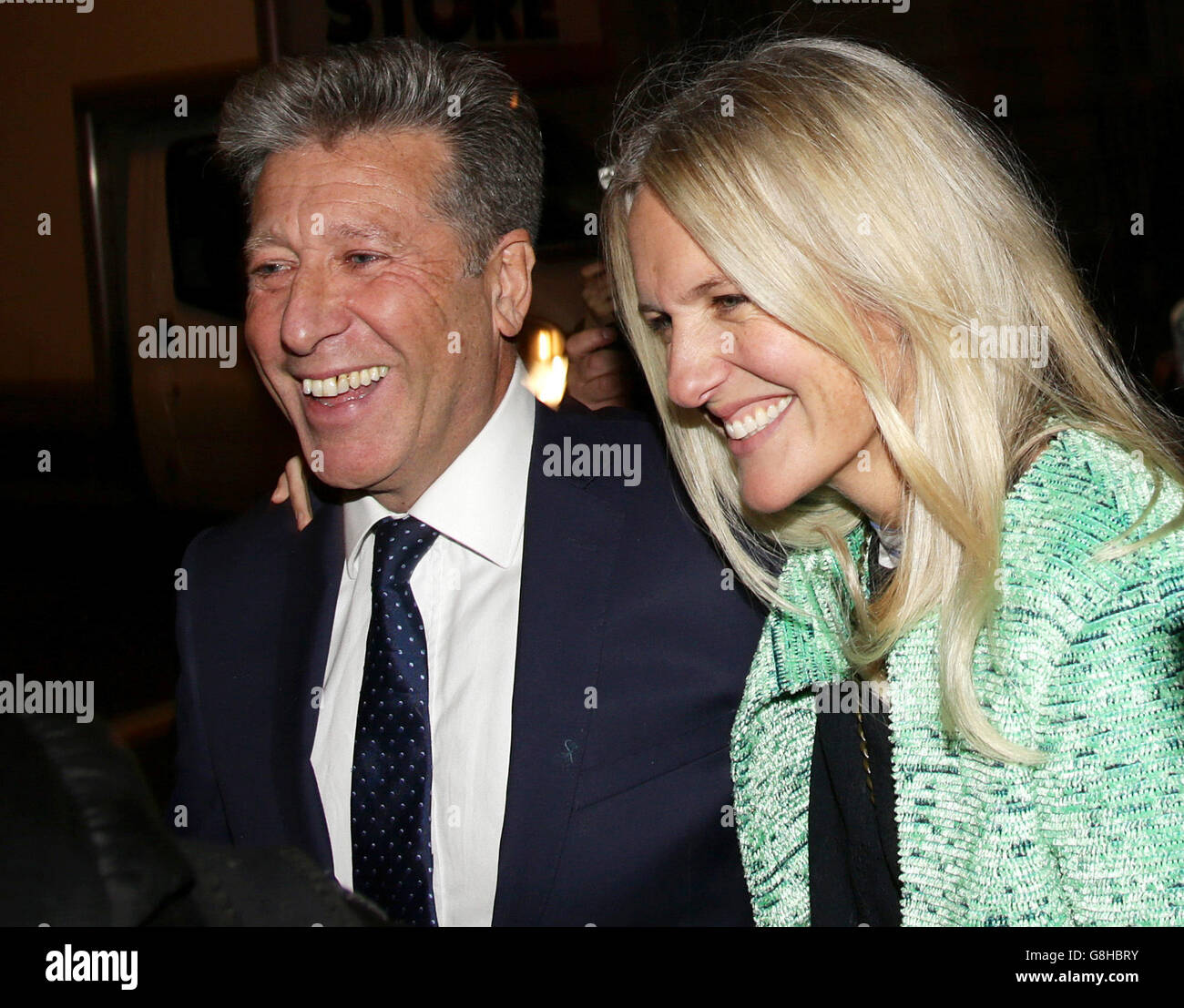 DJ Neil Fox leaves Westminster Magistrates' Court with his wife Vicky ...
