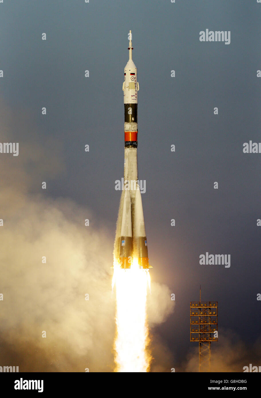 The Soyuz FG Rocket carrying British astronaut Tim Peake with crew ...