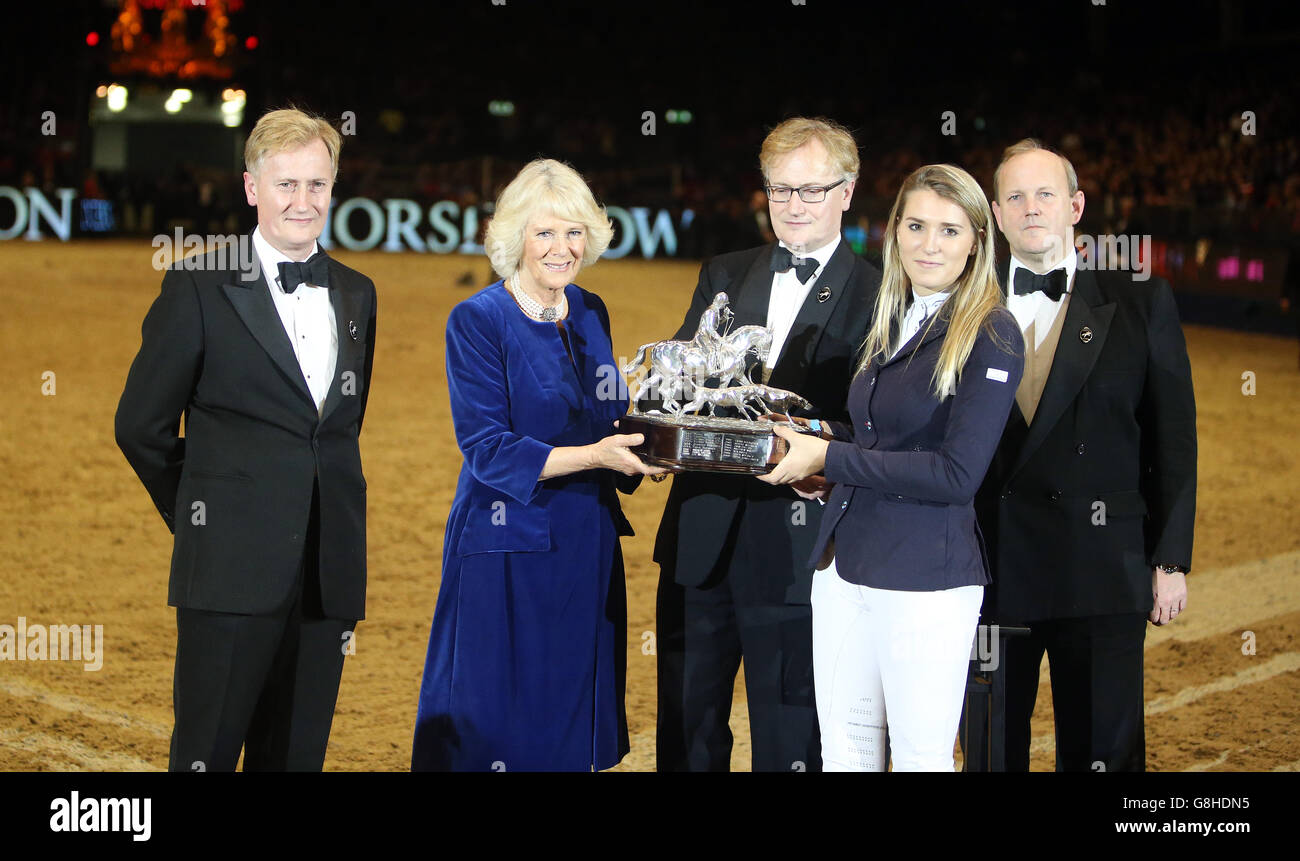 The Duchess of Cornwall presents the Raymond Brooks-Ward trophy to ...