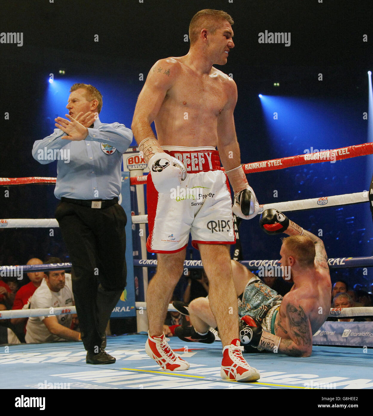 Liam smith super welterweight match manchester arena hi-res stock ...