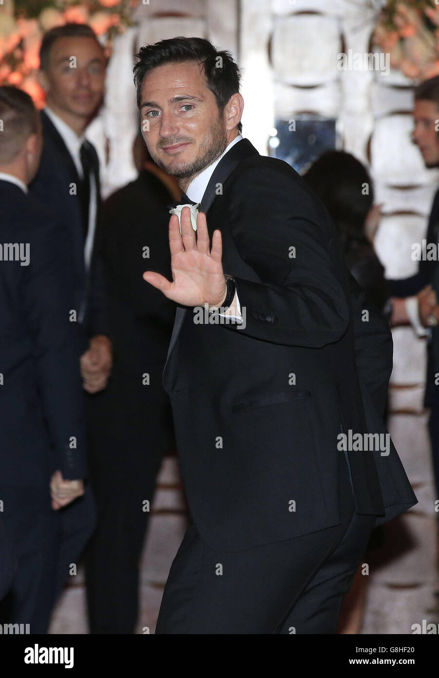 Frank Lampard arrives for his wedding to Christine Bleakley at St Paul ...