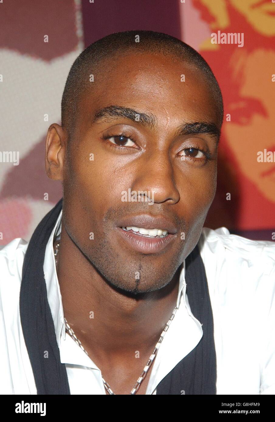 Head shot celebrity showbiz sitting singer webbe hi-res stock ...