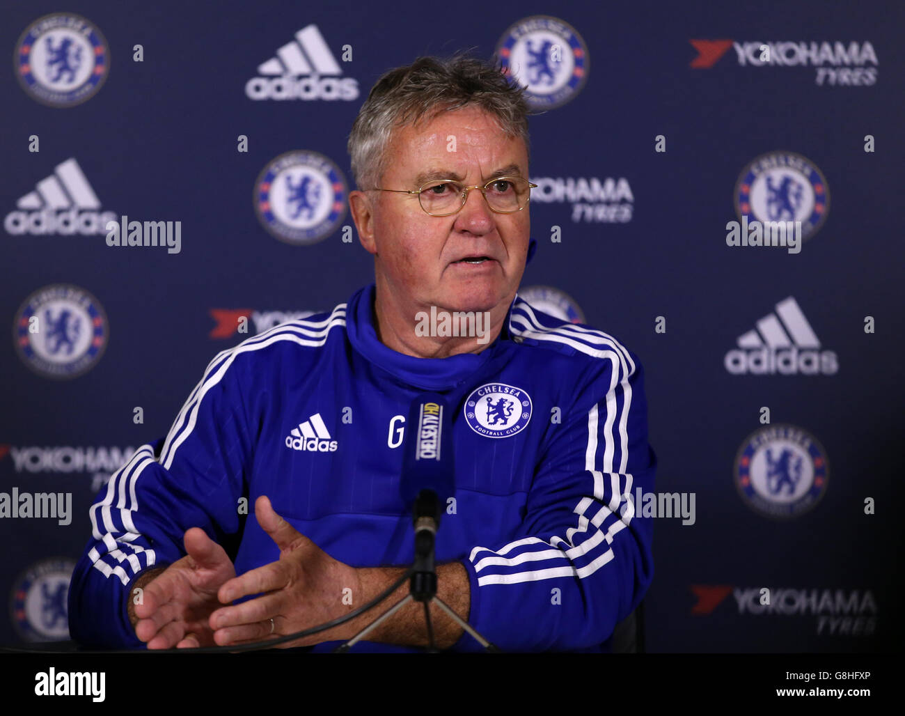 Chelsea Press Conference - Cobham Training Ground Stock Photo - Alamy
