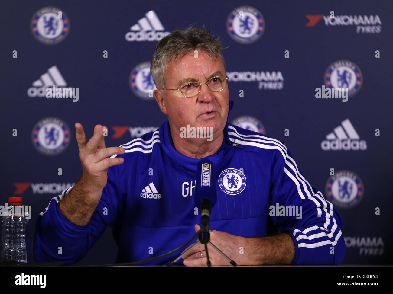 Chelsea Press Conference - Cobham Training Ground Stock Photo - Alamy