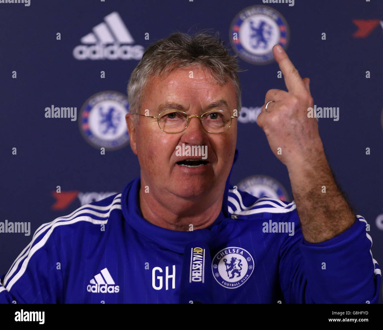 Chelsea Press Conference - Cobham Training Ground Stock Photo - Alamy
