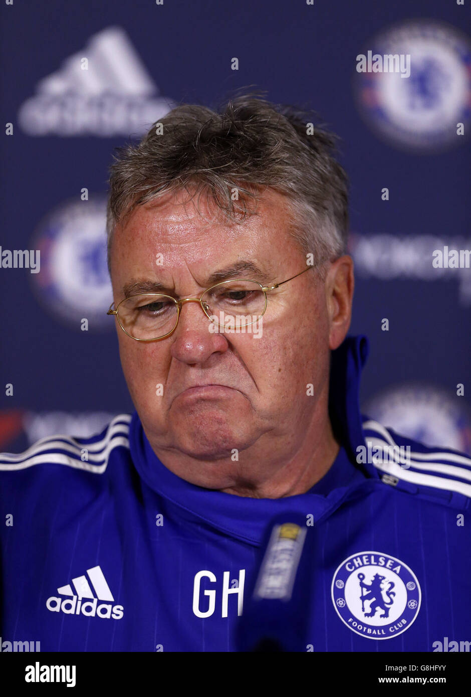 Chelsea Press Conference - Cobham Training Ground Stock Photo - Alamy