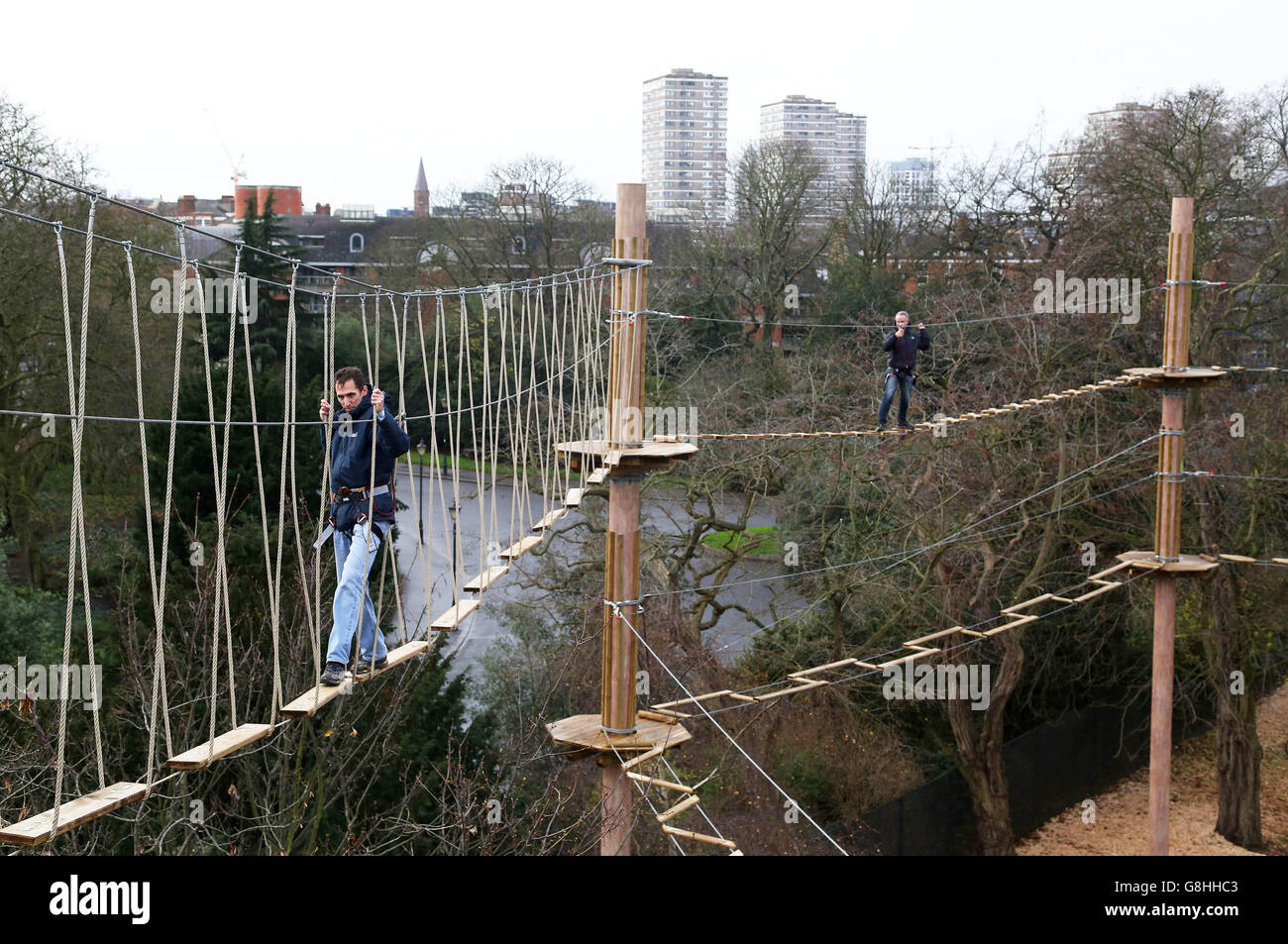 Go Ape Adventure course Stock Photo - Alamy