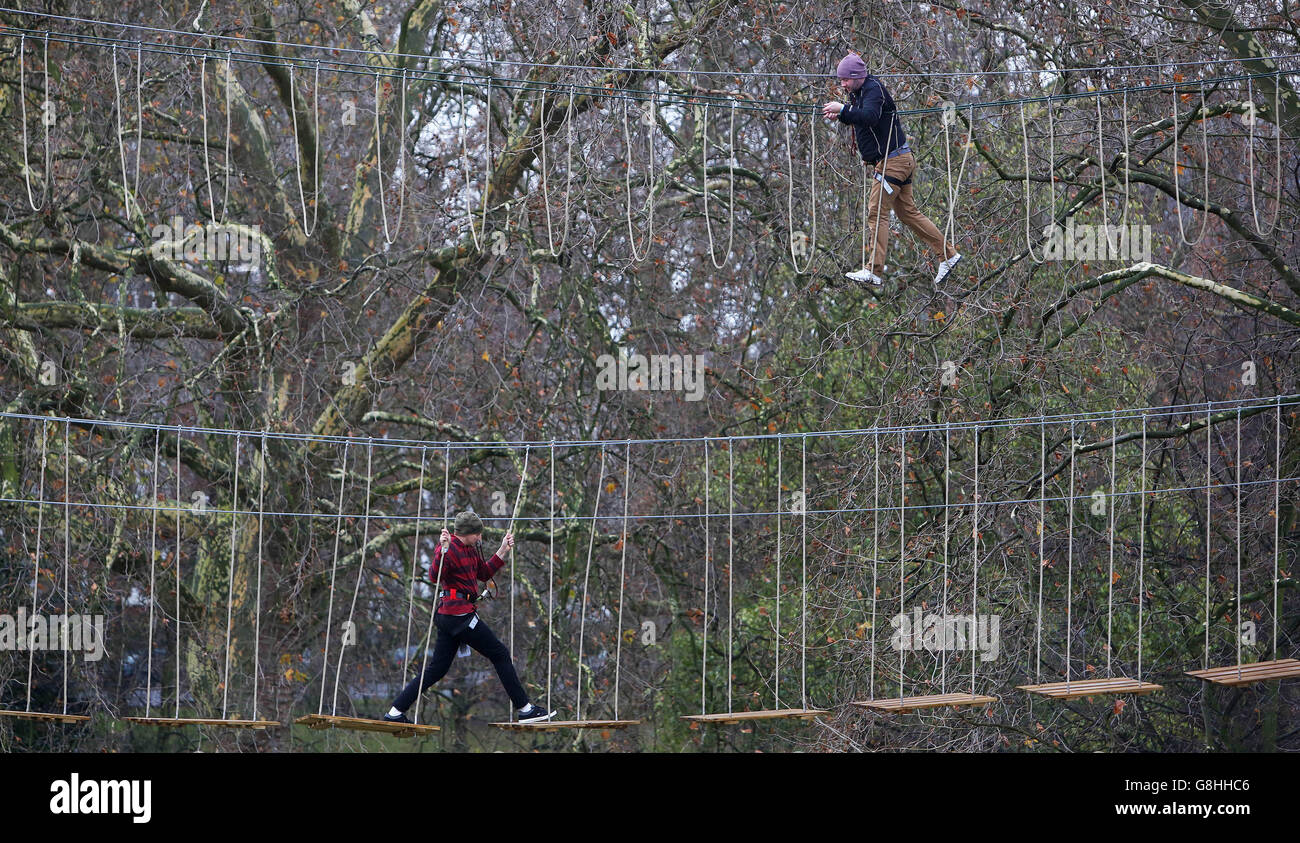 Go Ape Adventure course Stock Photo - Alamy