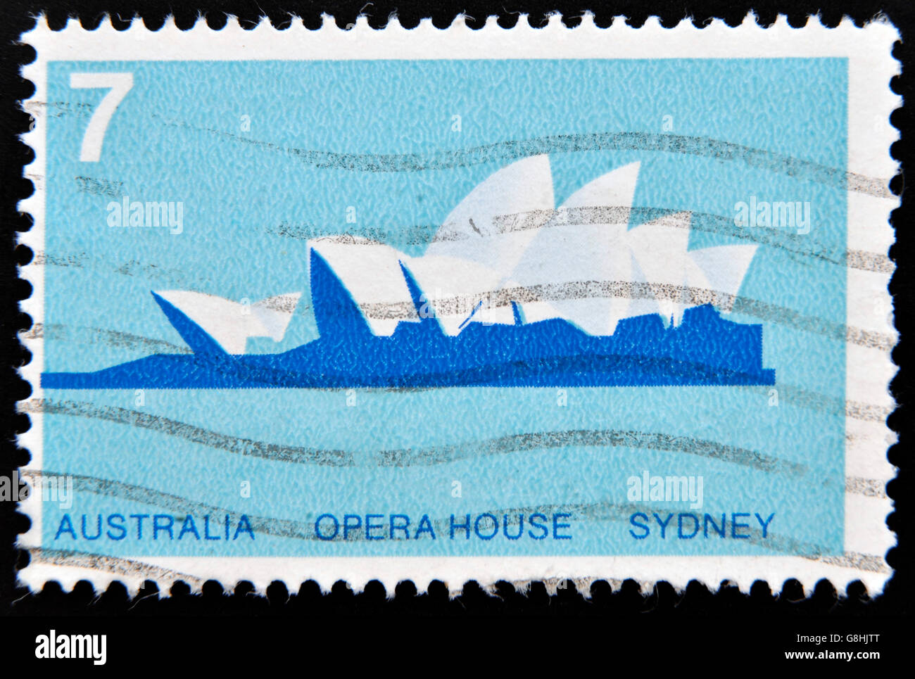 AUSTRALIA - CIRCA 1973: stamp printed in Australia shows Opera House ...