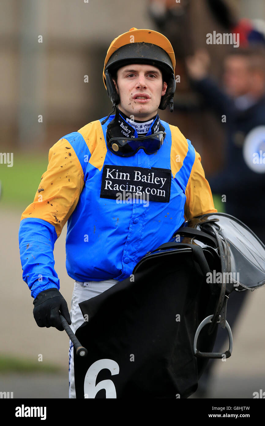 Leicester Races. David Bass, jockey Stock Photo - Alamy