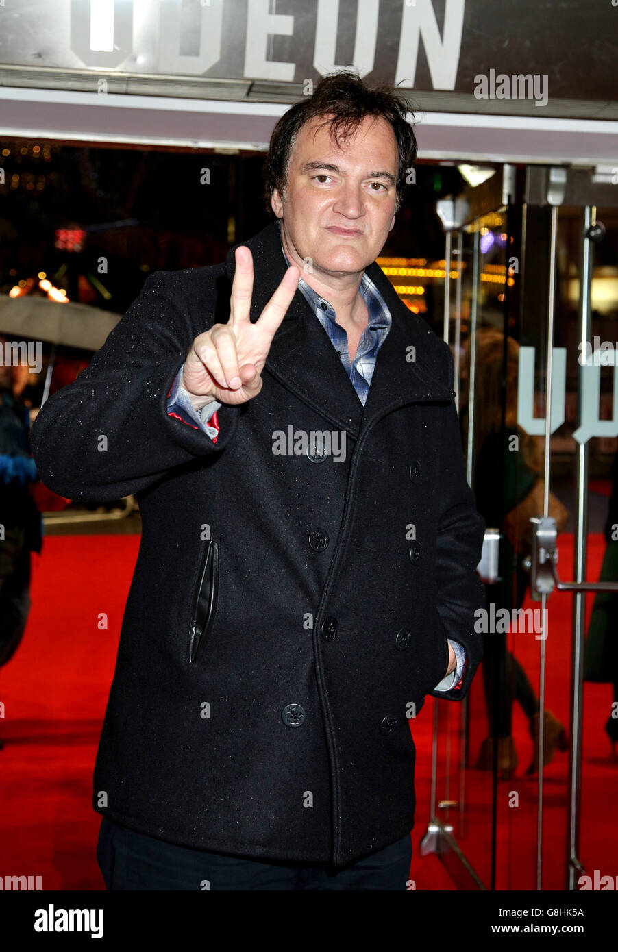 Quentin Tarantino attending the premiere of The Hateful Eight at the ...