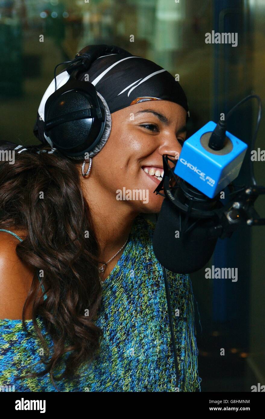 Ms Dynamite Performance - Choice FM Breakfast Show Stock Photo - Alamy