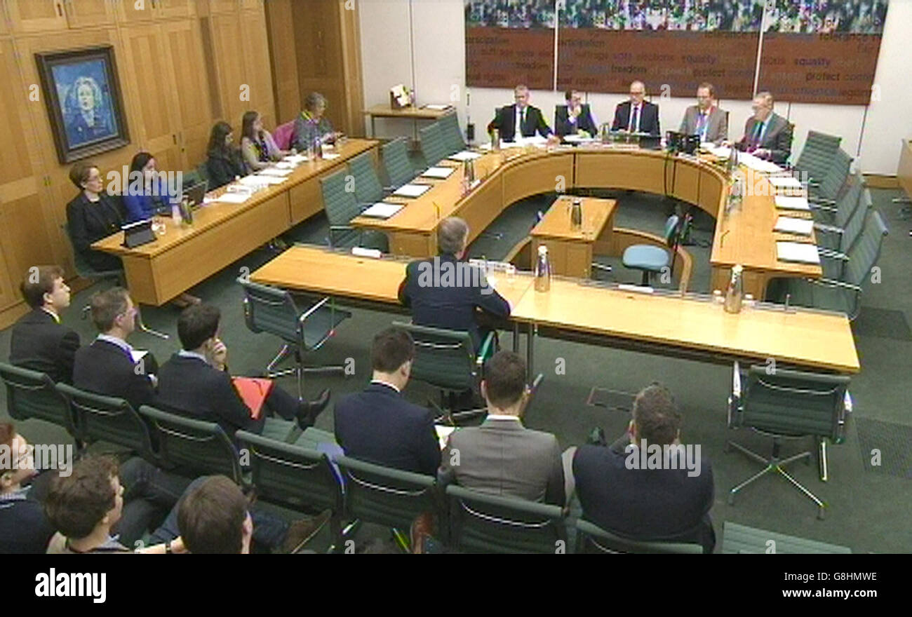 Blair faces Foreign Affairs Select Committee Stock Photo - Alamy