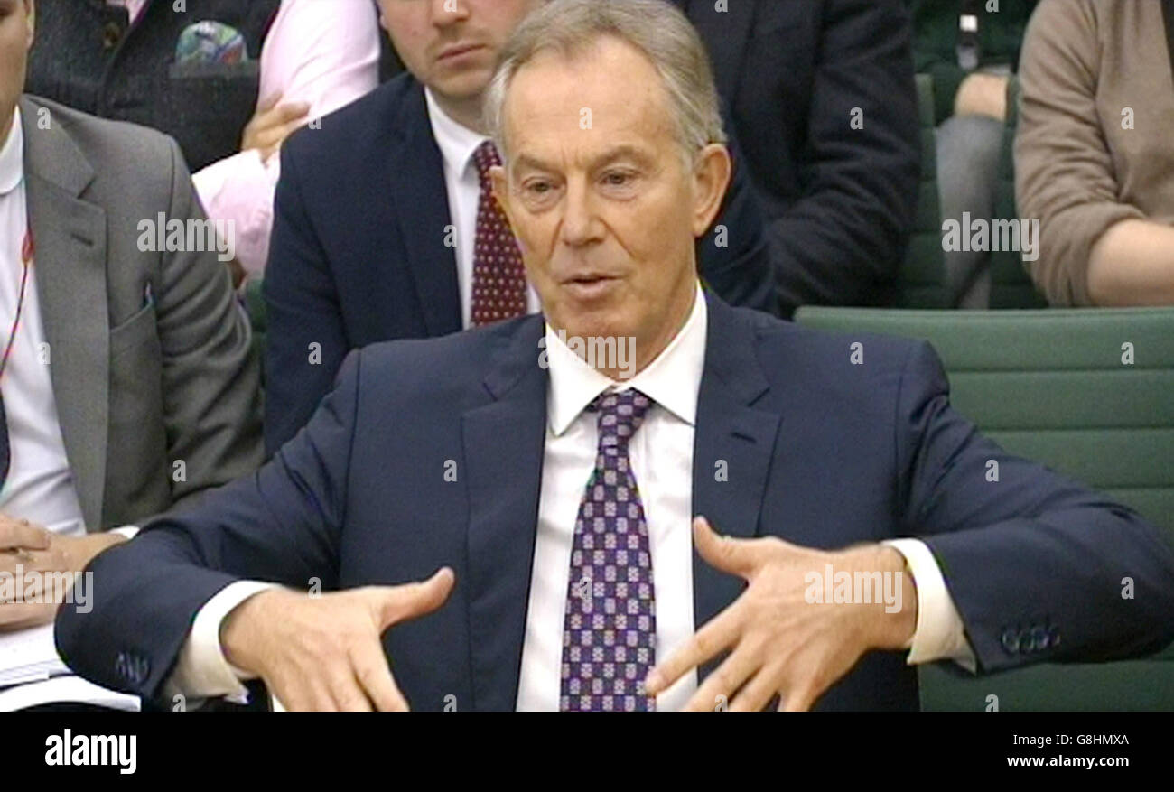 Blair faces Foreign Affairs Select Committee Stock Photo - Alamy