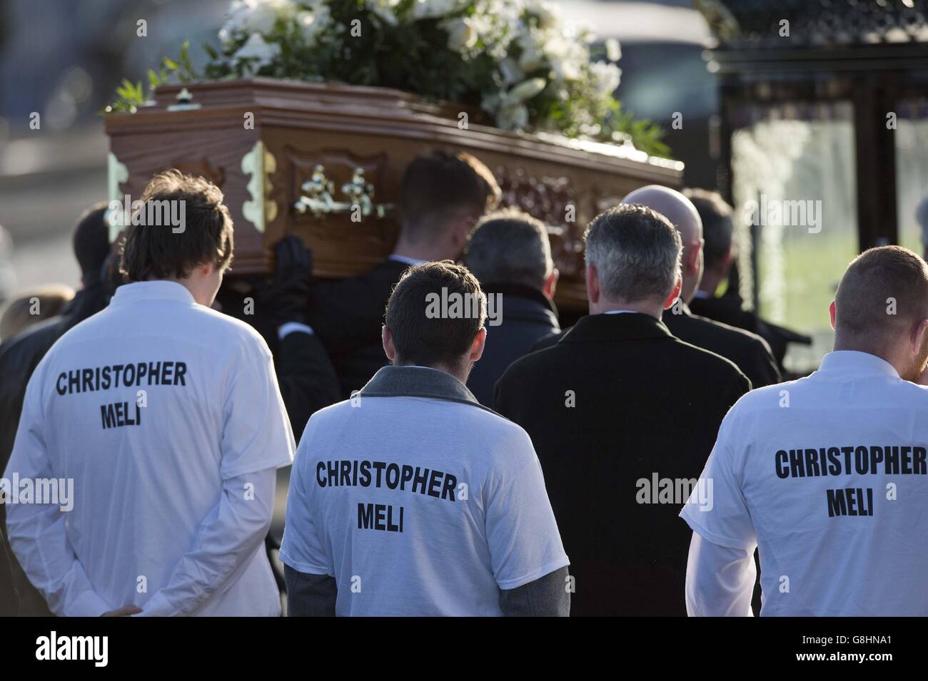 Christopher Meli funeral Stock Photo - Alamy