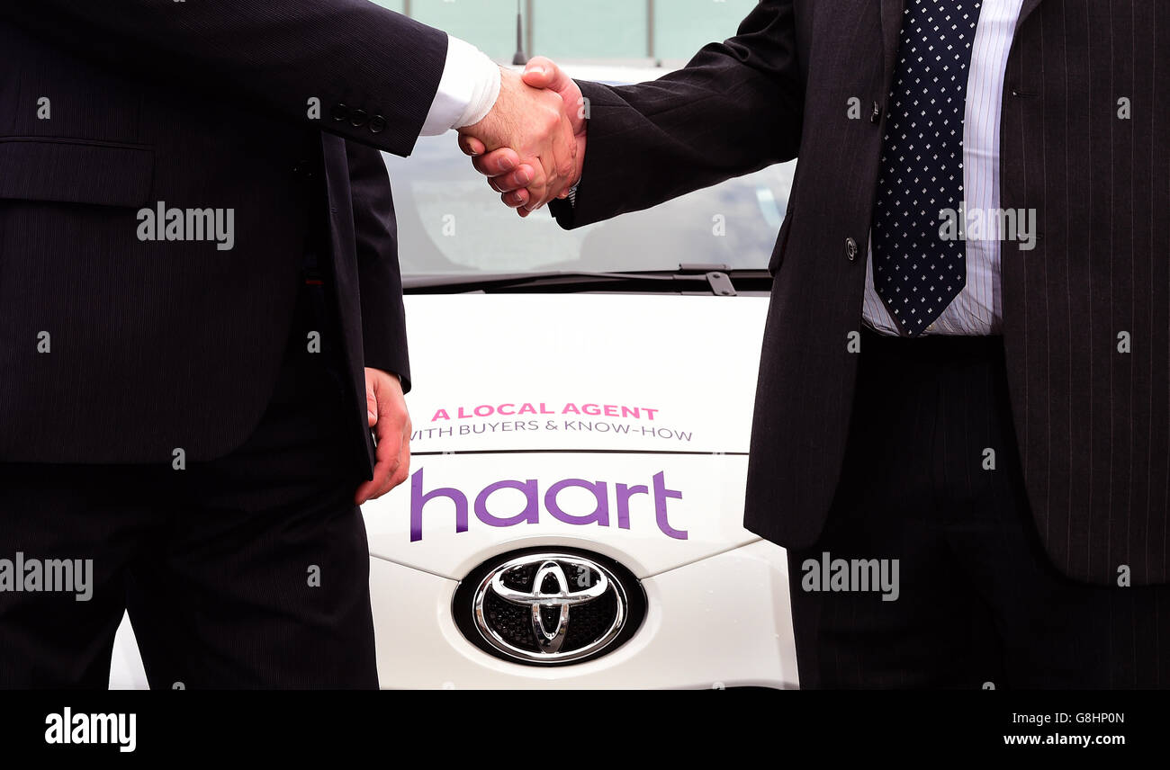 James Claydon, left, and Chris Howell, Spicerhaart fleet Manager, right ...